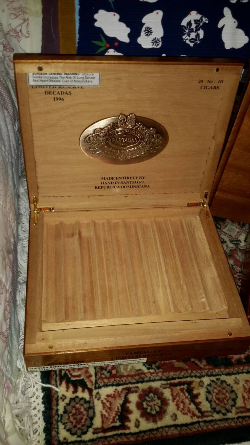 Humidor Vintage Two Tray Wooden Chest Partagas Cigar Box Three | Etsy