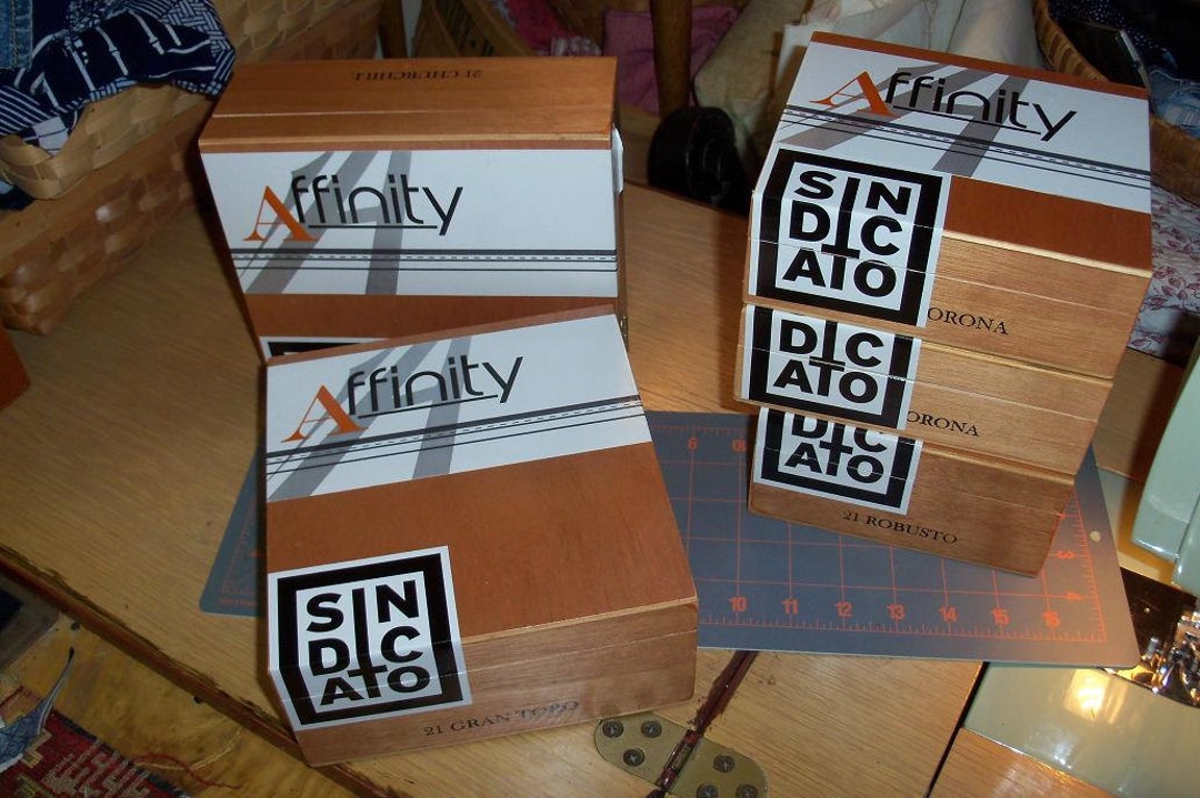 Cigar Box Affinity Cigar Box New Brand Ten in Stock Three Sizes Hipster ...