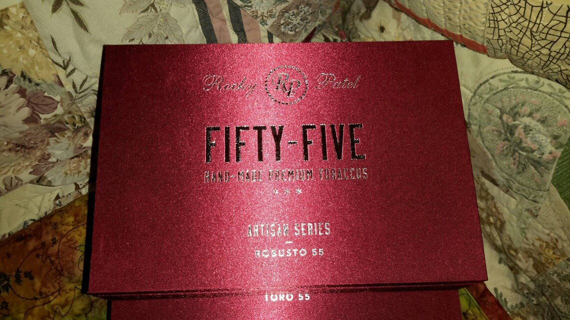 Cigar Box Red Satin Lined Chest Fifty Five Brand Lovers | Etsy