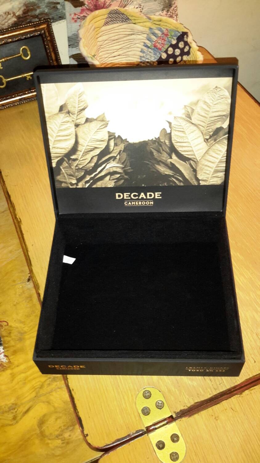 Cigar Box Lined Leatherette Decades Chest Top Shelf Special - Etsy