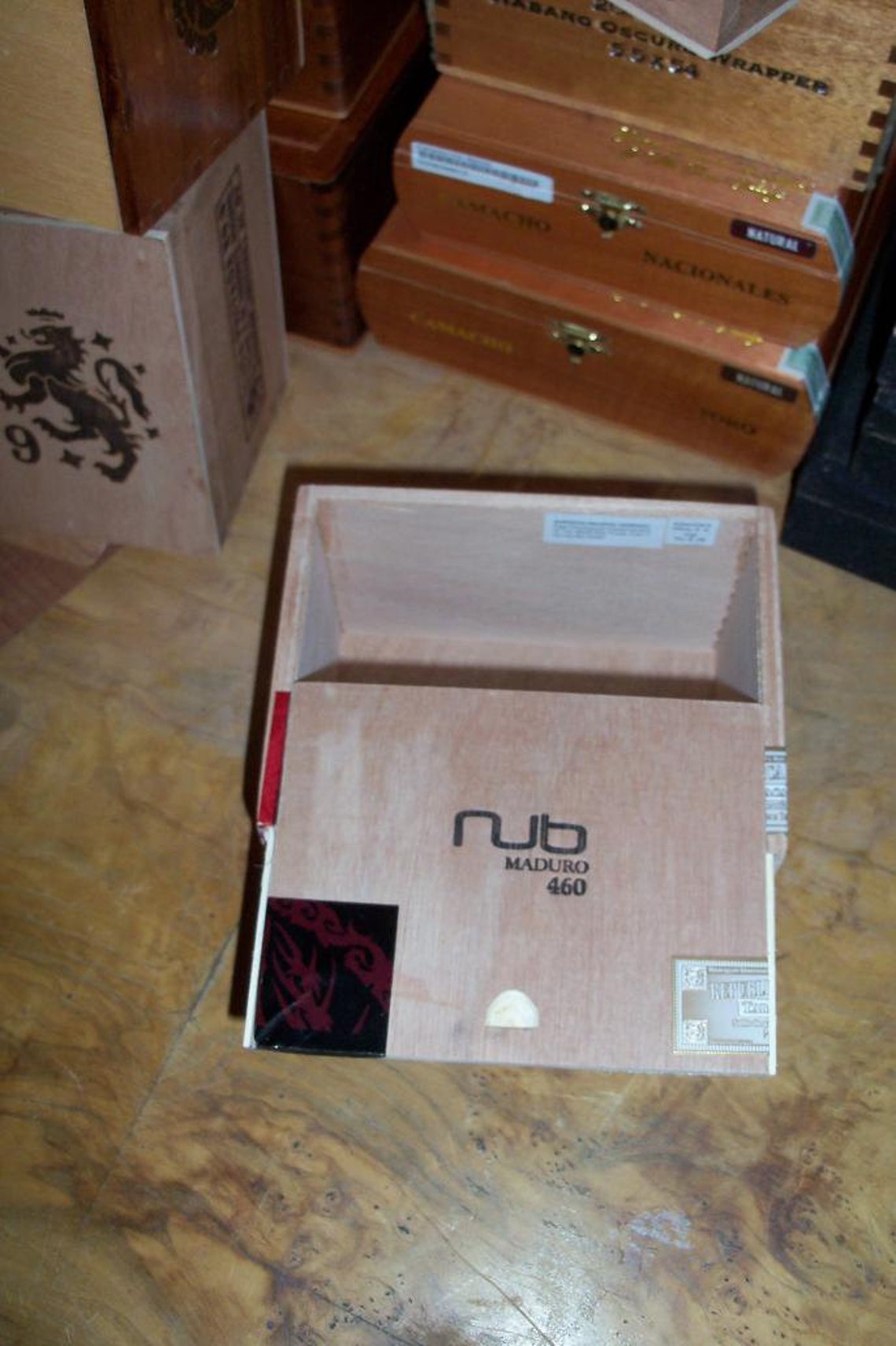 Cigar Box Wooden Slide Top Chest Rub Cigar Storage Decor - Etsy