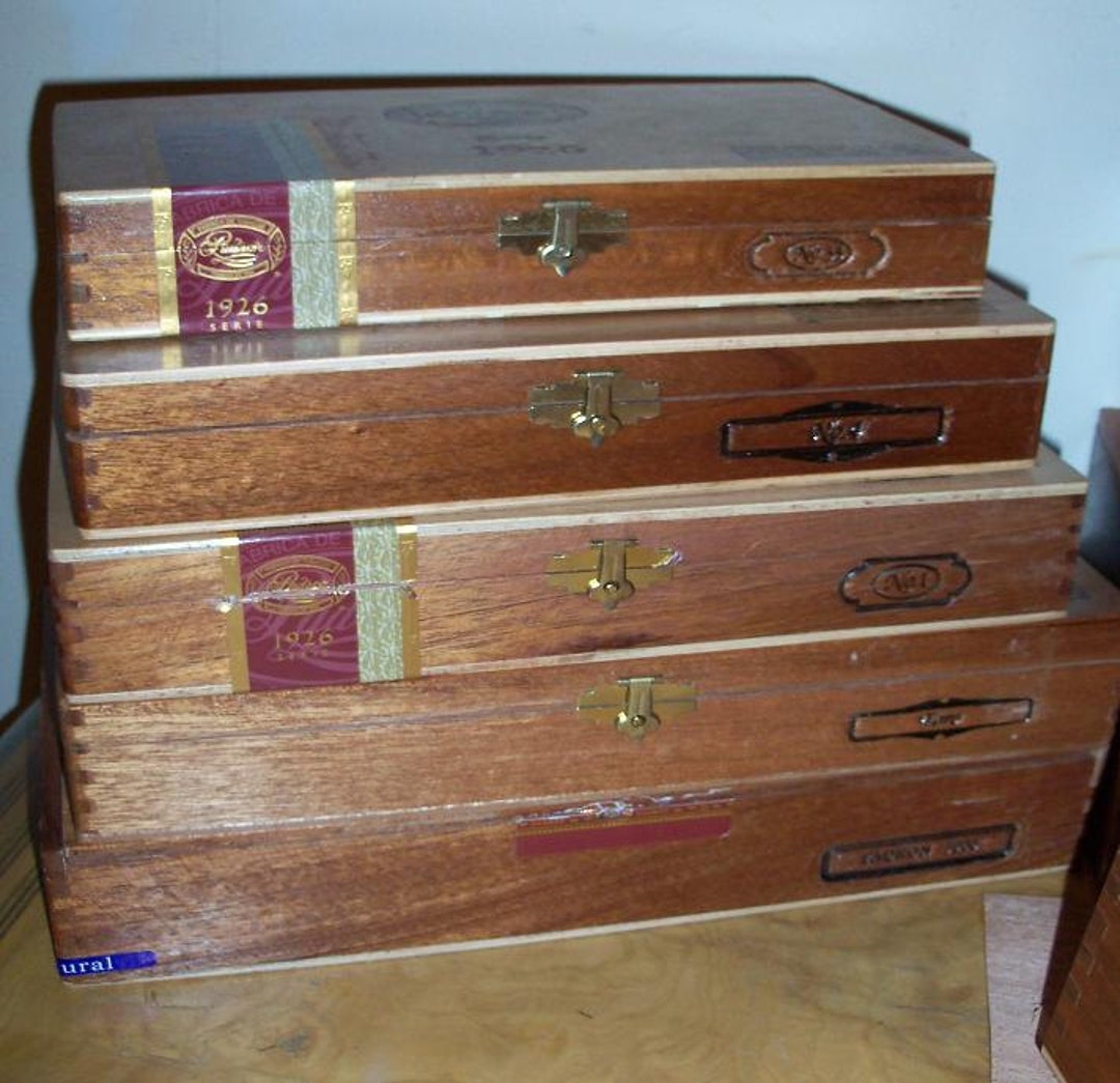 Cigar Box Padron Wooden Box Storage System Decoupage Treasure Chest ...
