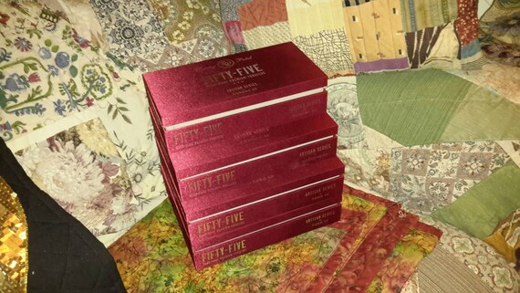 Cigar Box Red Satin Lined Chest Fifty Five Brand Lovers | Etsy