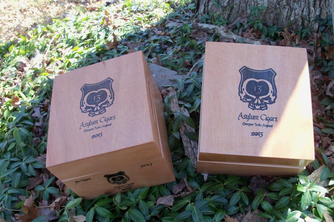Cigar Box Asylum 13 Wood Large Oversized Treasure Gift Chest Skull ...