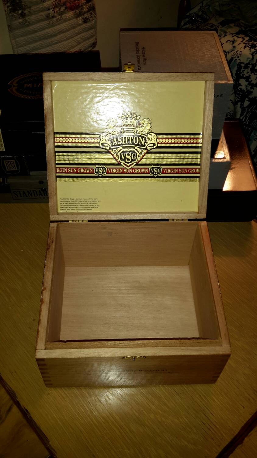 Cigar Box Ashton Special Edition Wizard Oversized 8 X 7 X 4 Blonde ...