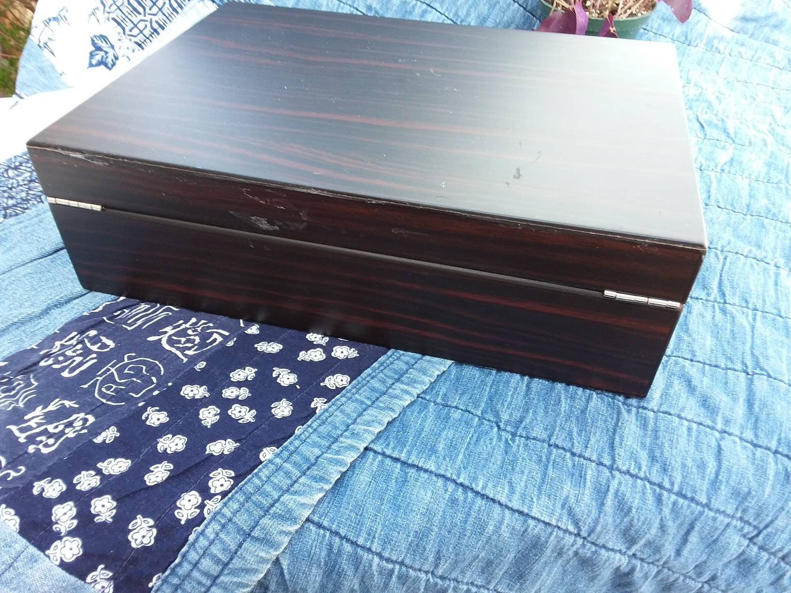 Humidor Zebrawood Finish Classic Wooden Cigar Chest Rare Top - Etsy