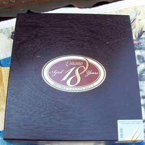 Cusano 18 Years Double Connecticut Cigar Box Special Wooden - Etsy