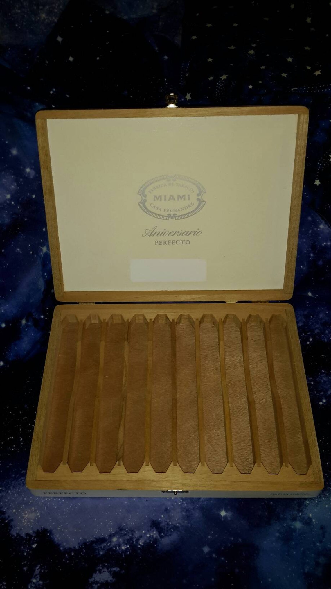 Cigar Box Miami Anniversary White Low Chest With Dividers - Etsy