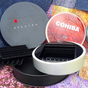 Cigar Box Cohiba Spectre Special Edition Display Leather Lucite & Wood ...
