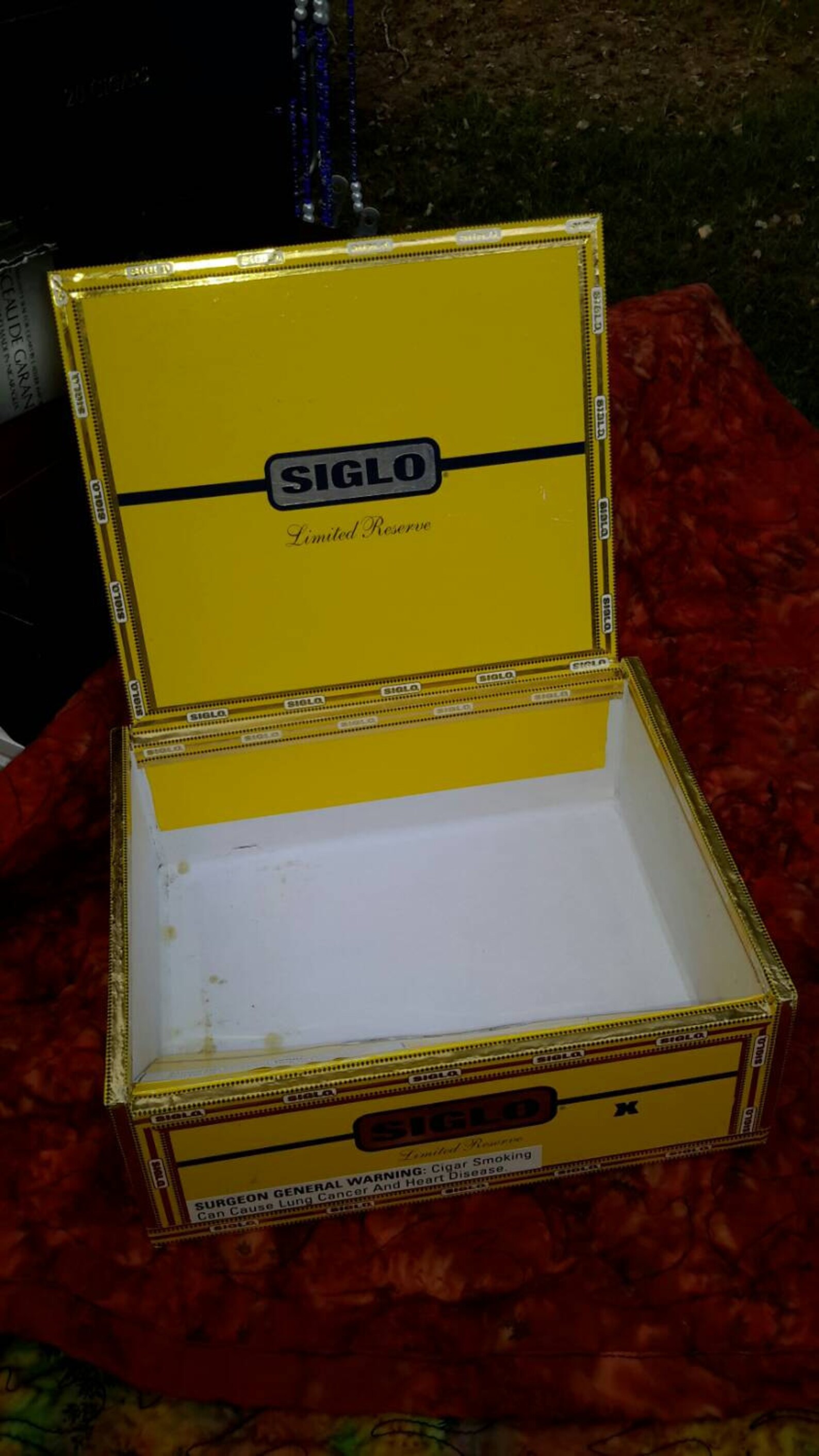 Cigar Box School Bus Yellow Sunny Storage Chest by - Etsy