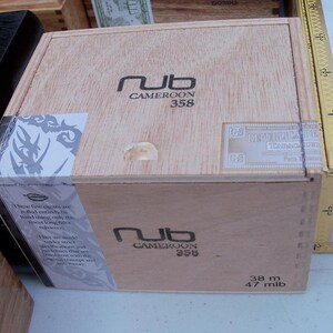 Cigar Box Wooden Slide Top Chest Rub Cigar Storage Decor Twenty in ...