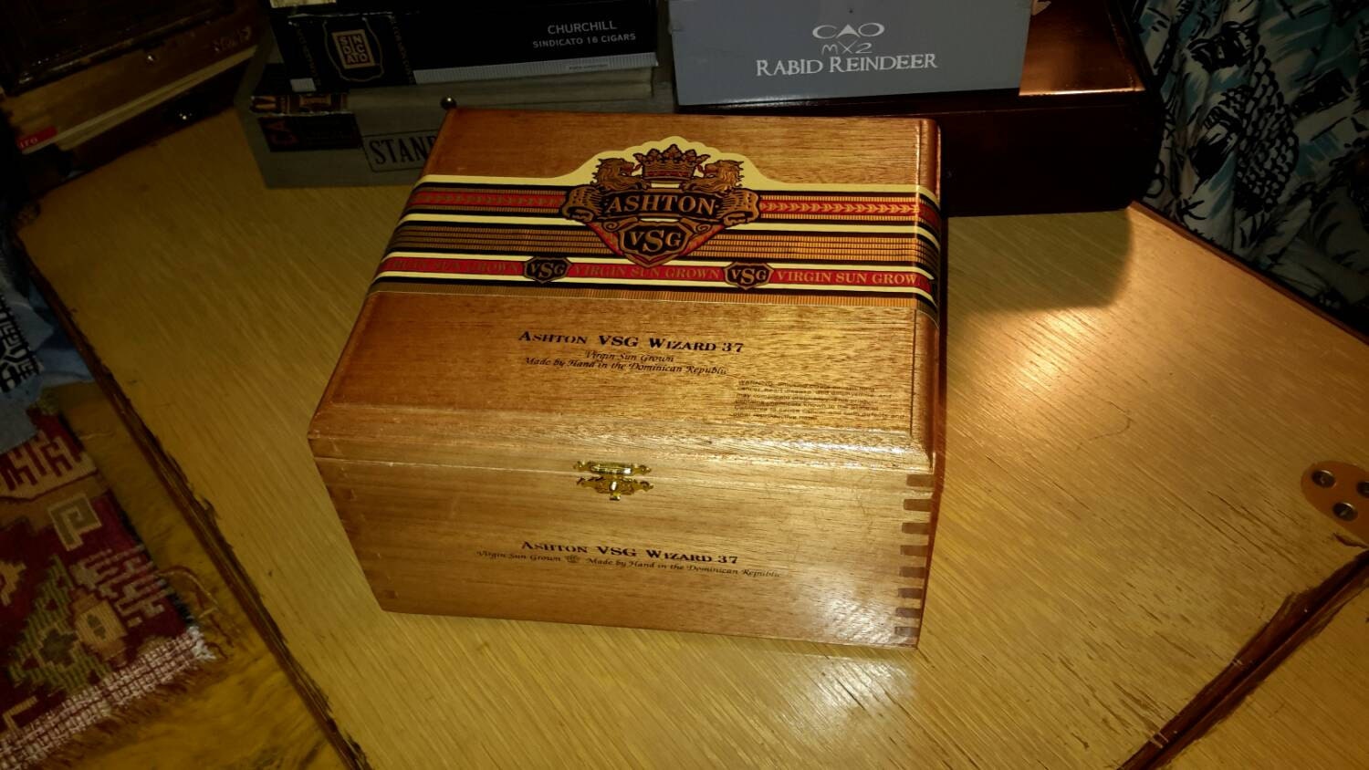 Cigar Box Ashton Special Edition Wizard Oversized 8 X 7 X 4 Blonde ...