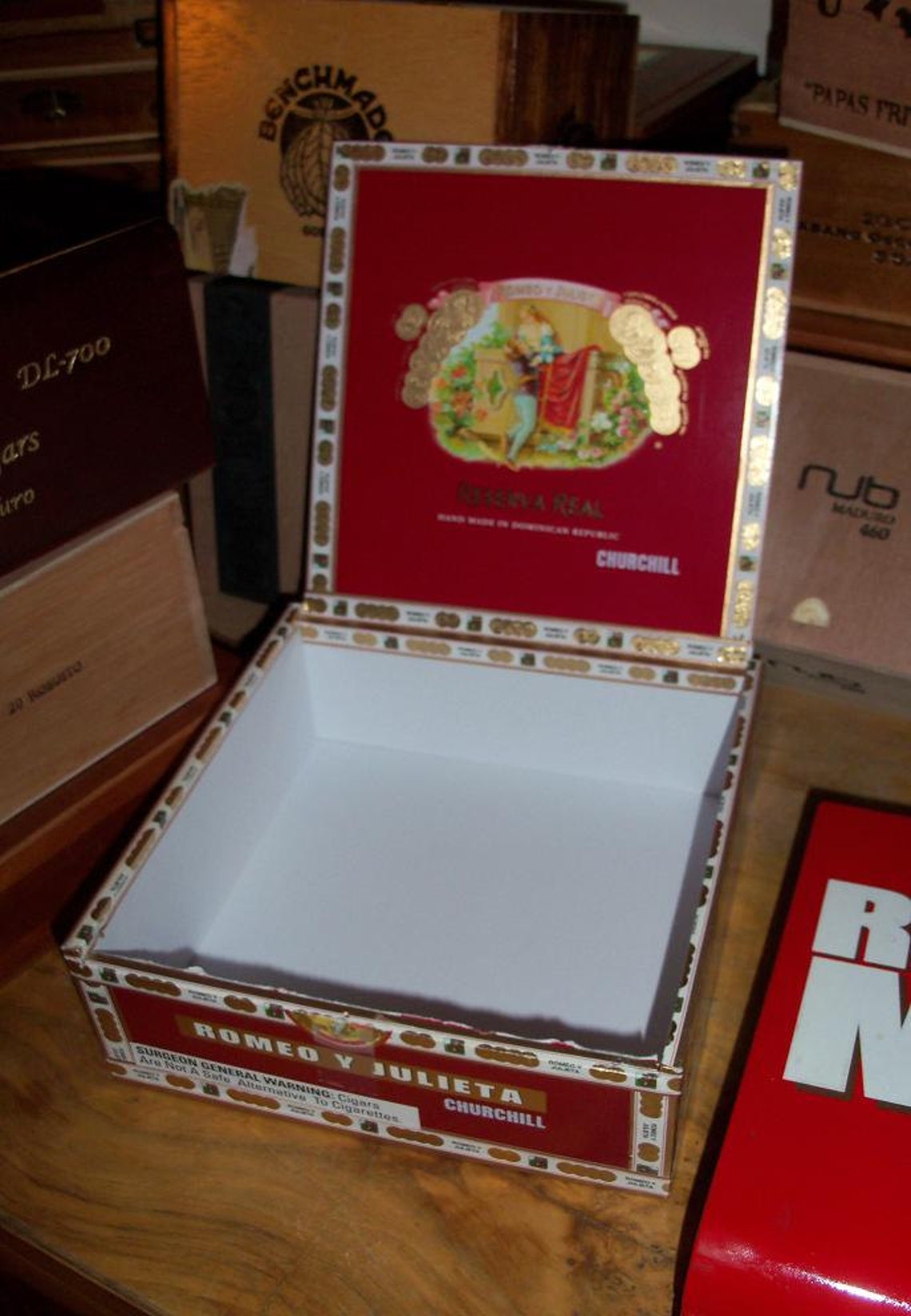Cigar Box Romeo & Juliet Red Chest Reduced Huge Quantity Group | Etsy