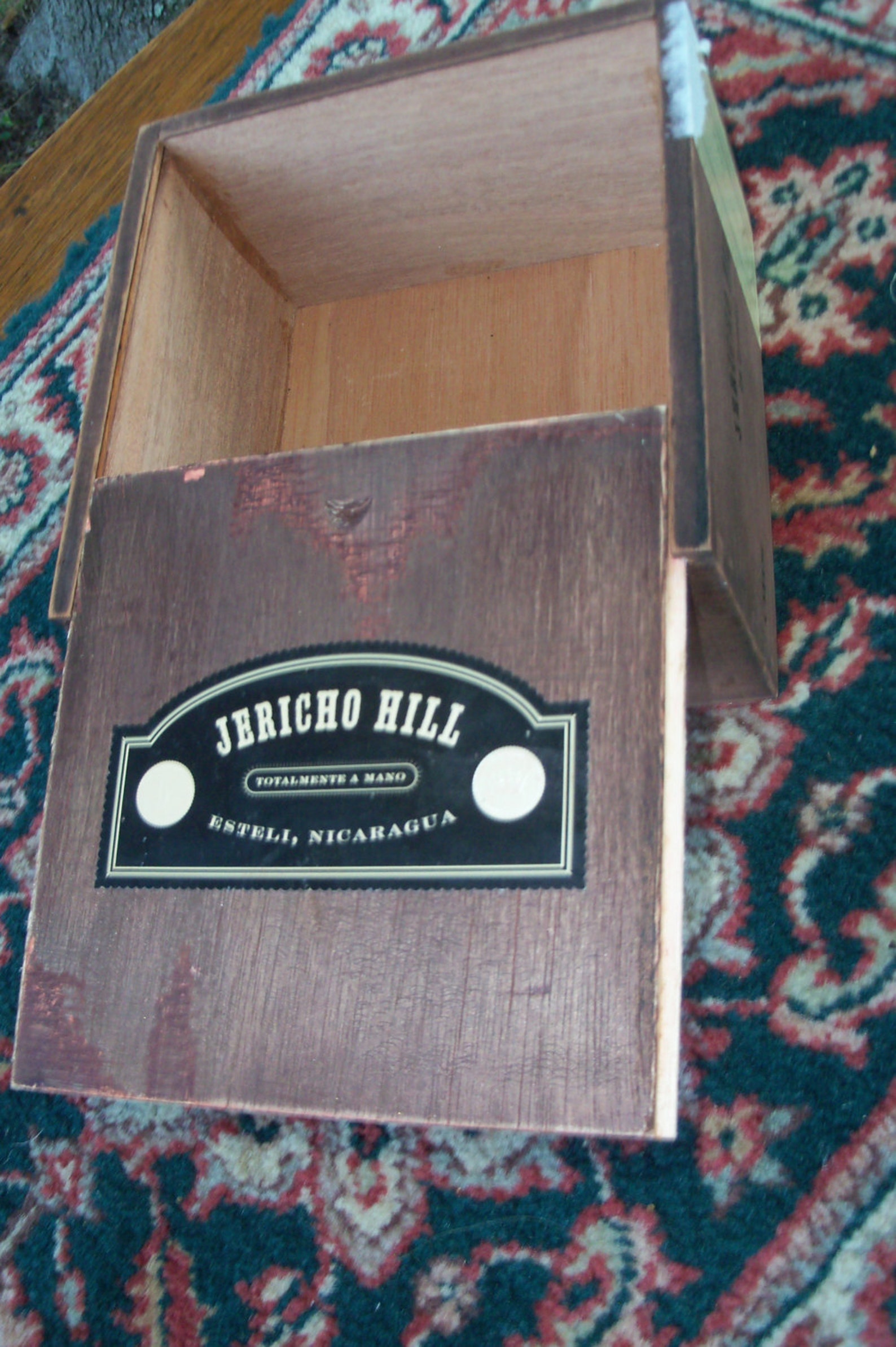 Cigar Box Jericho Hill Dark Finish Slide Top Wooden Chest - Etsy