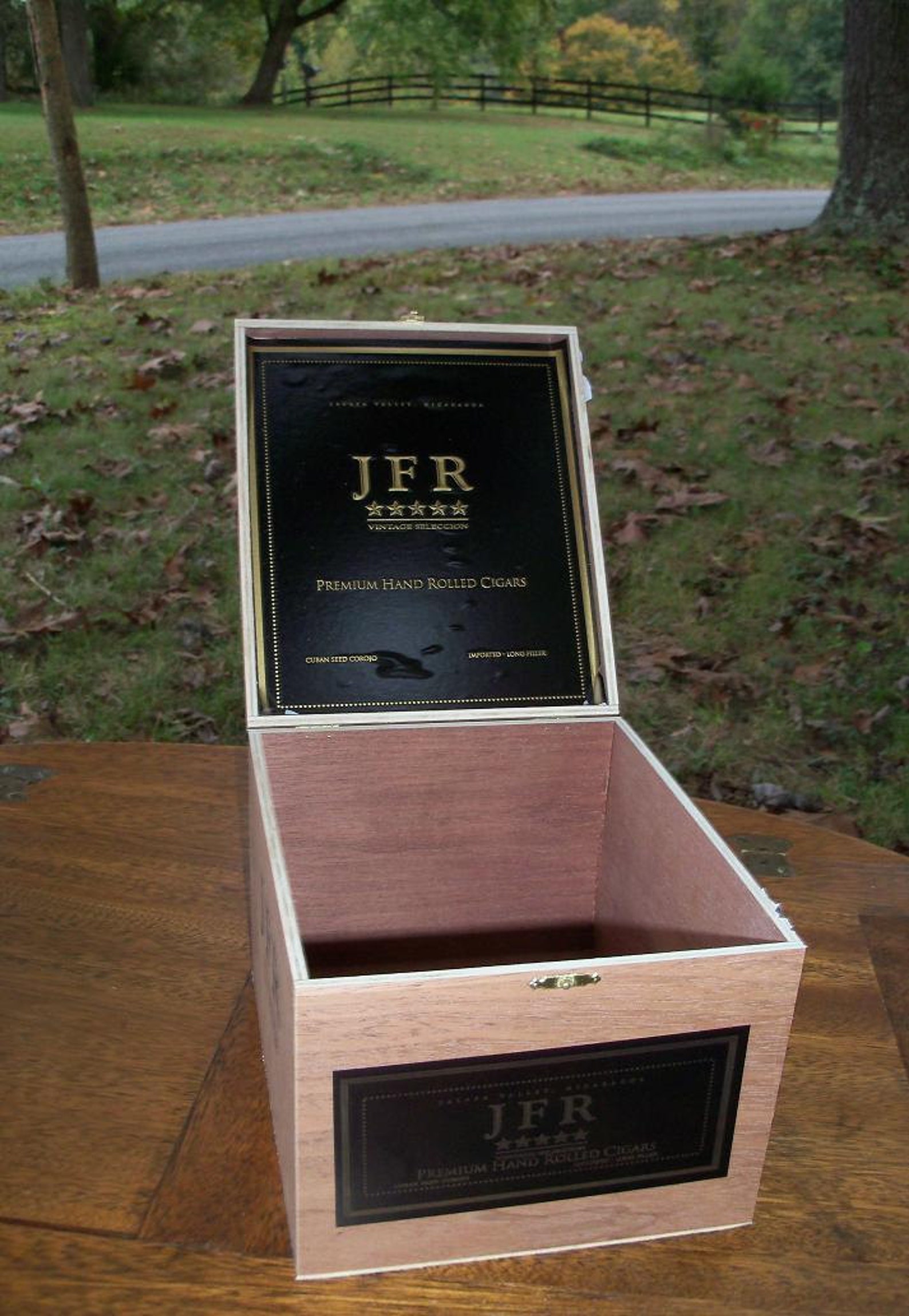 Cigar Box JFR Chest Handsome Large Wooden Storage or Gift Box - Etsy
