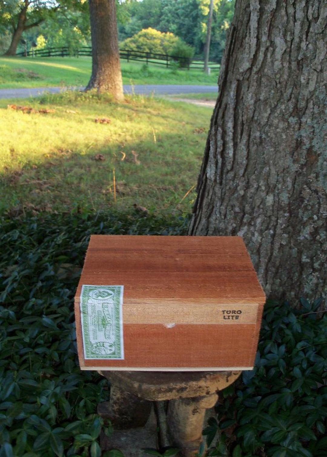 Cigar Chest Large & Deep Rustic Finish Oversize Upcycled Box Man Gift ...