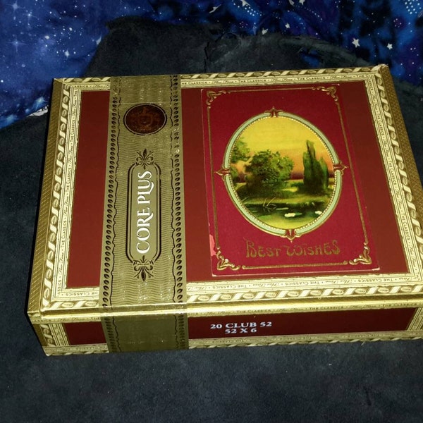 Decorated Cigar Box - Etsy