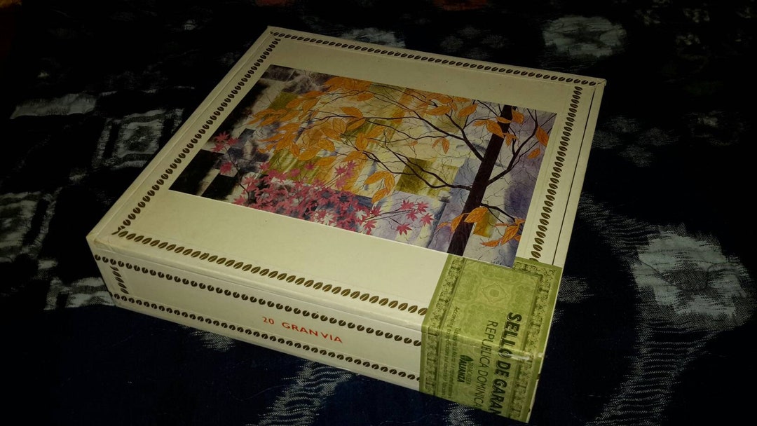 Art Box Personal Storage Autumnal Modern Scene Focal Object Keepsake ...