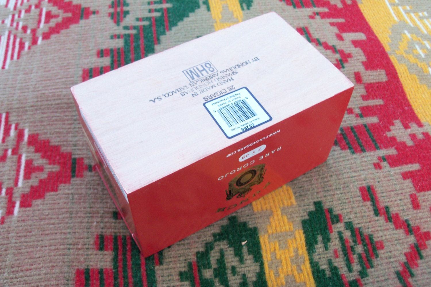 Cigar Box Punch Rare Corojo Red Laquor Slide Top Box Many in | Etsy