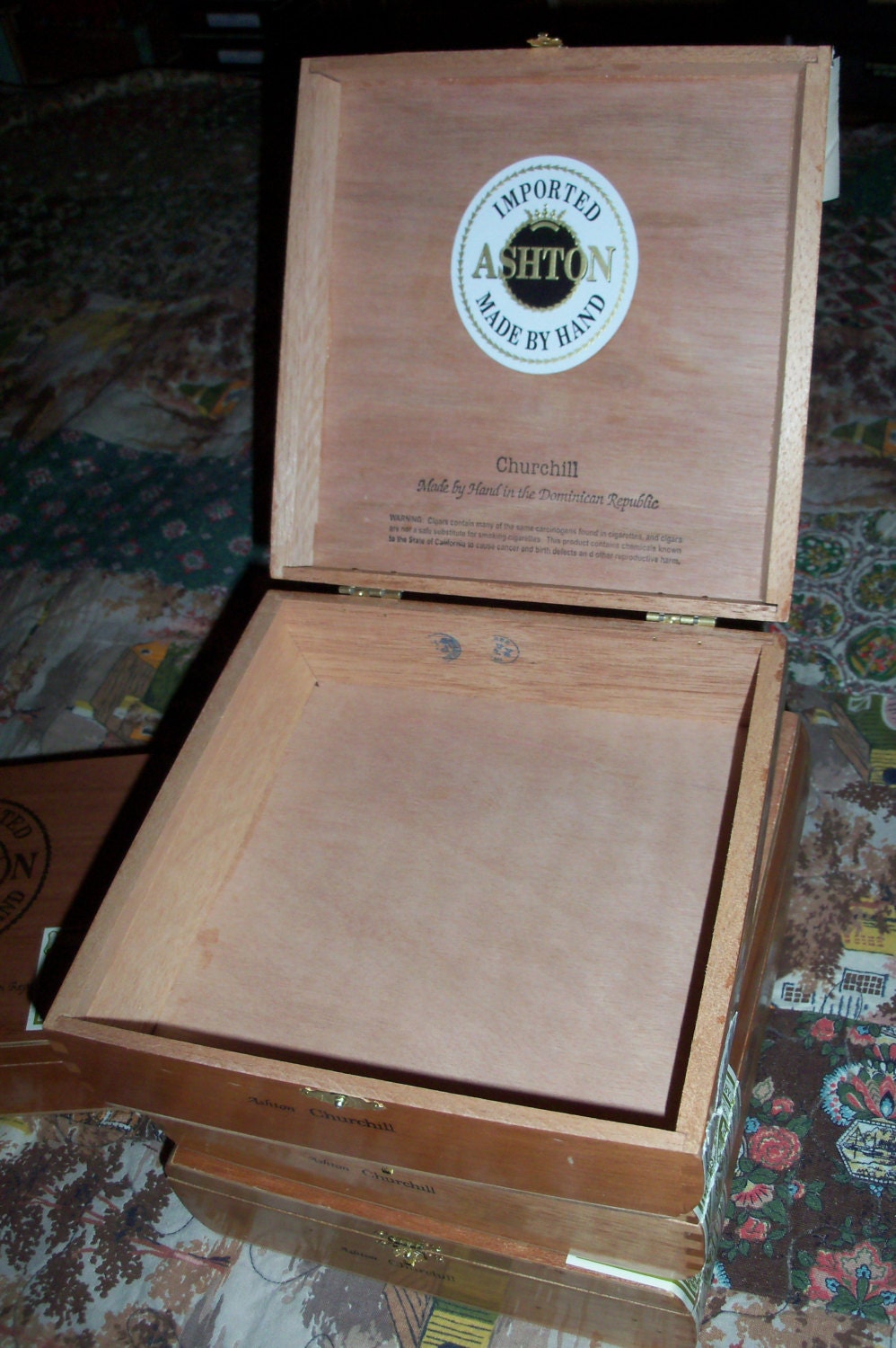 Cigar Box Ashton Wedding Party Groomsman Gift Wooden Chest Upcycled ...