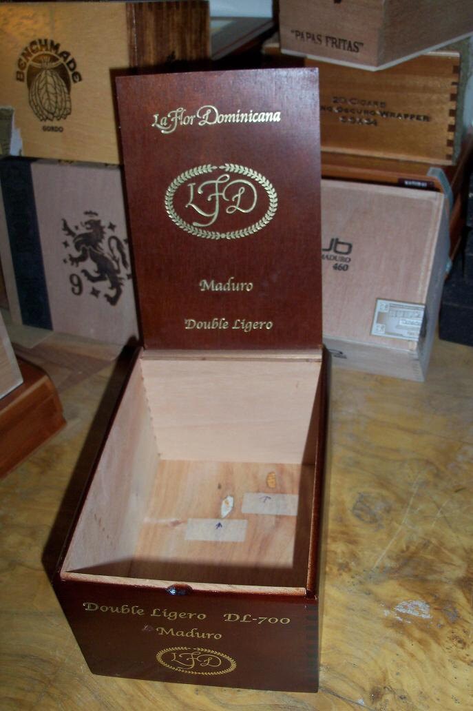 Cigar Box Lot Mahogany Finish LFD Logo Deep Chest Dozens | Etsy