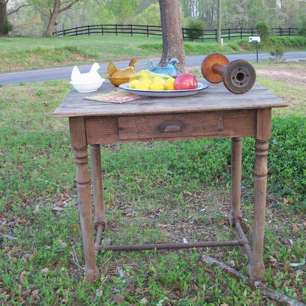 Primitive Work Table - Etsy