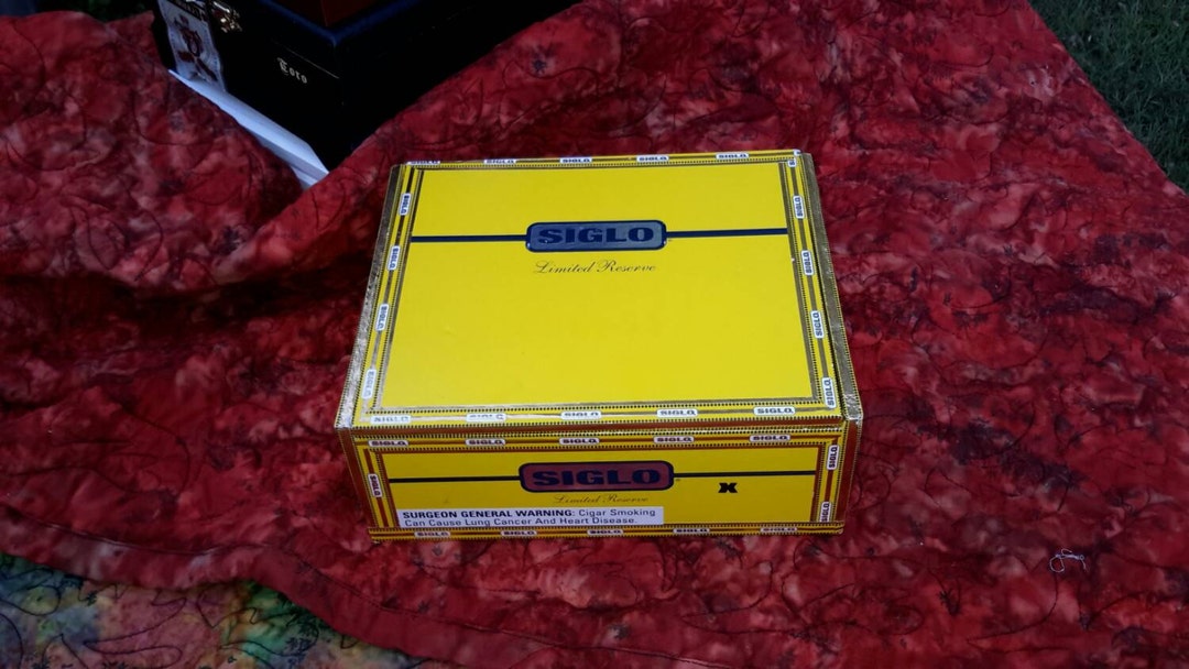 Cigar Box School Bus Yellow Sunny Storage Chest by Industrialplanet - Etsy