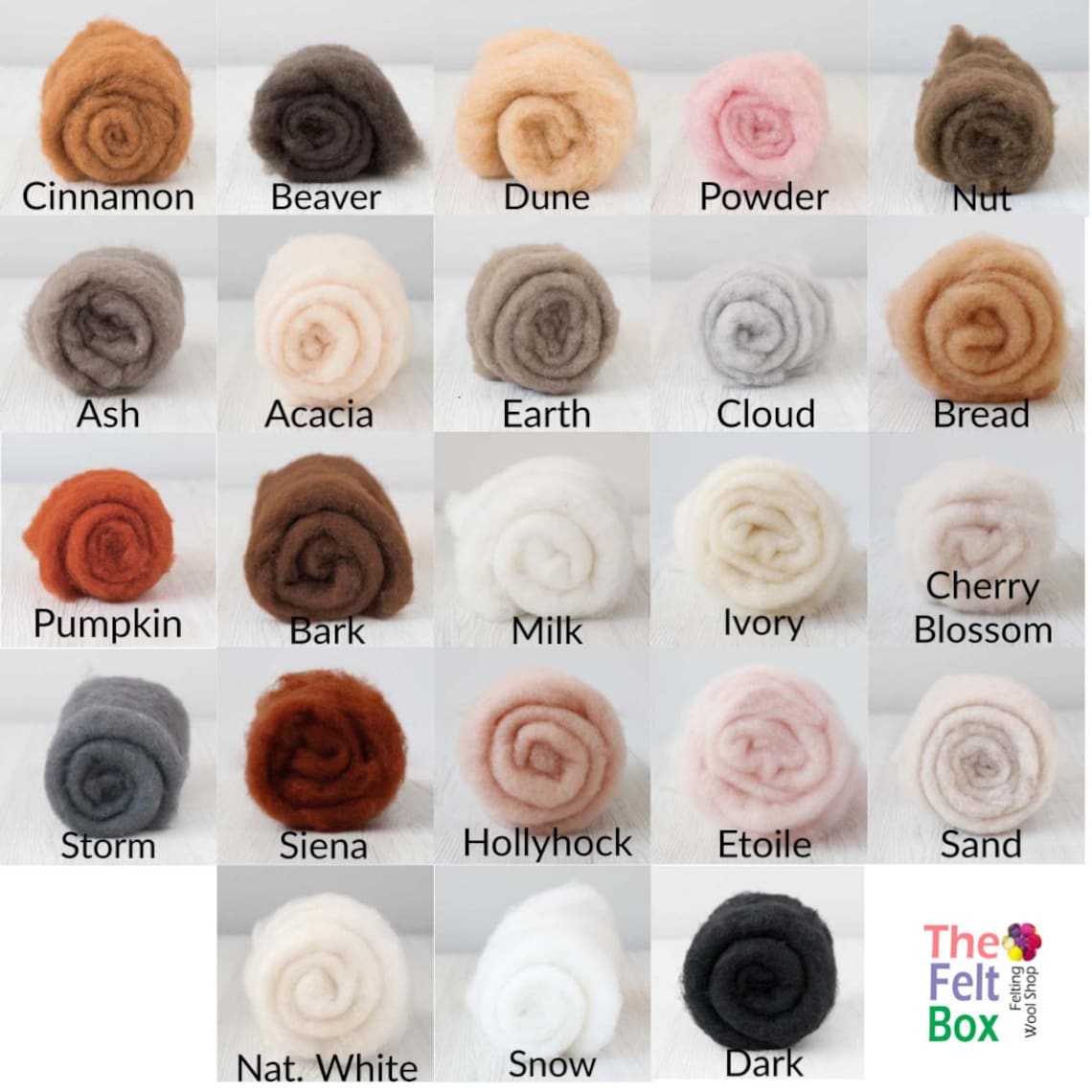 Carded Maori Wool for Needle Felting DHG Wool Single Shades - Etsy