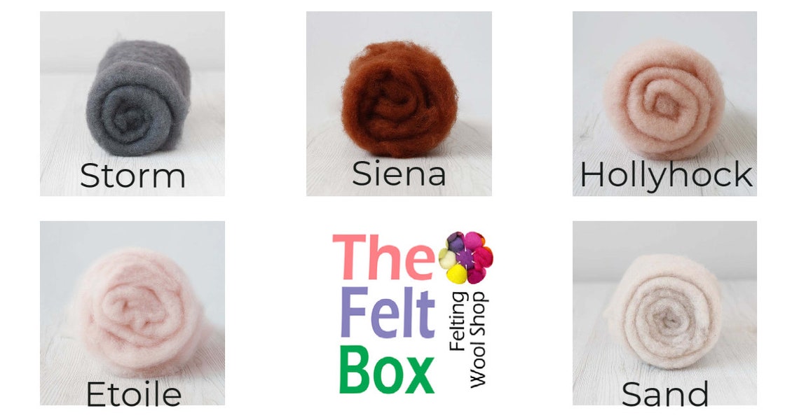 Carded Maori Wool for Needle Felting DHG Wool Single Shades - Etsy