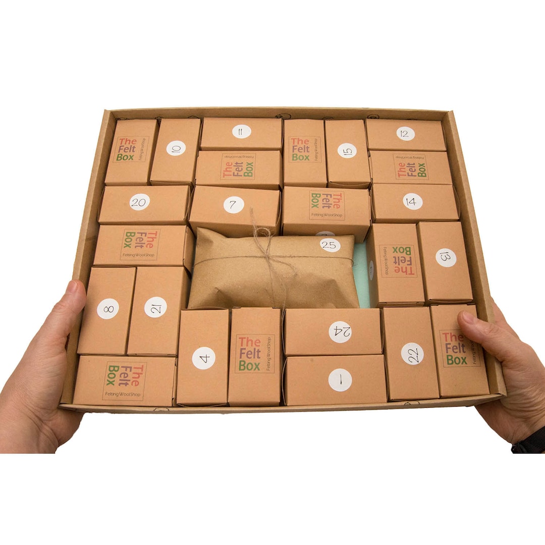The Felt Box Advent Calendar - 25 Needle Felting Surprises for Xmas ...