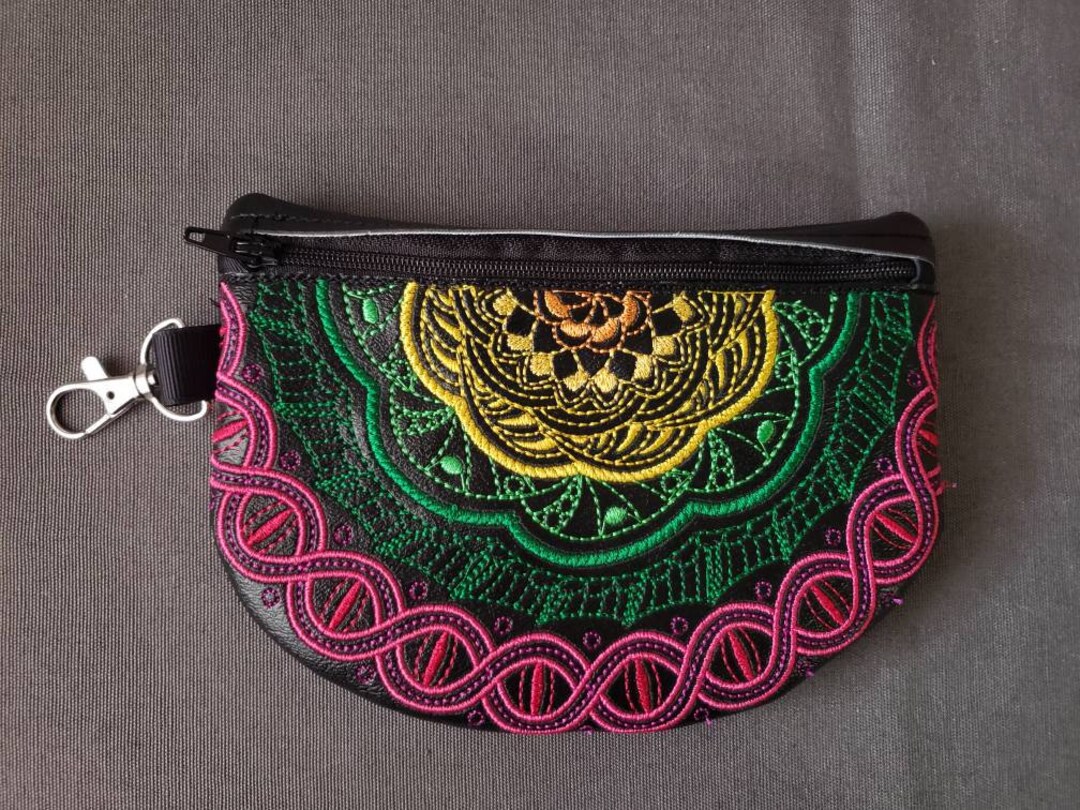 Fractal Design Large Makeup Bag/zipper Pouch black With - Etsy