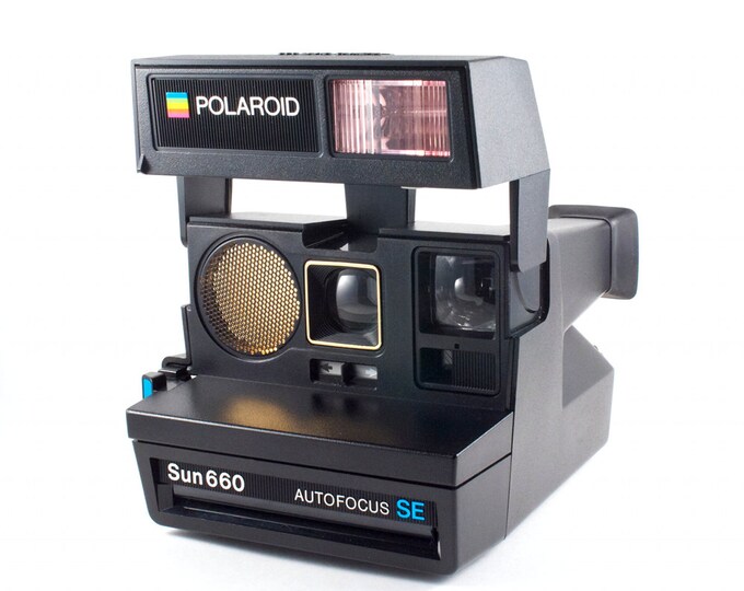 Rare Polaroid Camera Sun 660 Autofocus SE Hipster Retro Instant Photo ...