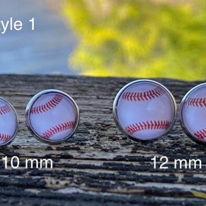 Baseball Studs, Softball Studs, Baseball Earrings, Softball Earrings ...