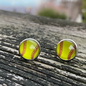 Baseball Studs, Softball Studs, Baseball Earrings, Softball Earrings ...