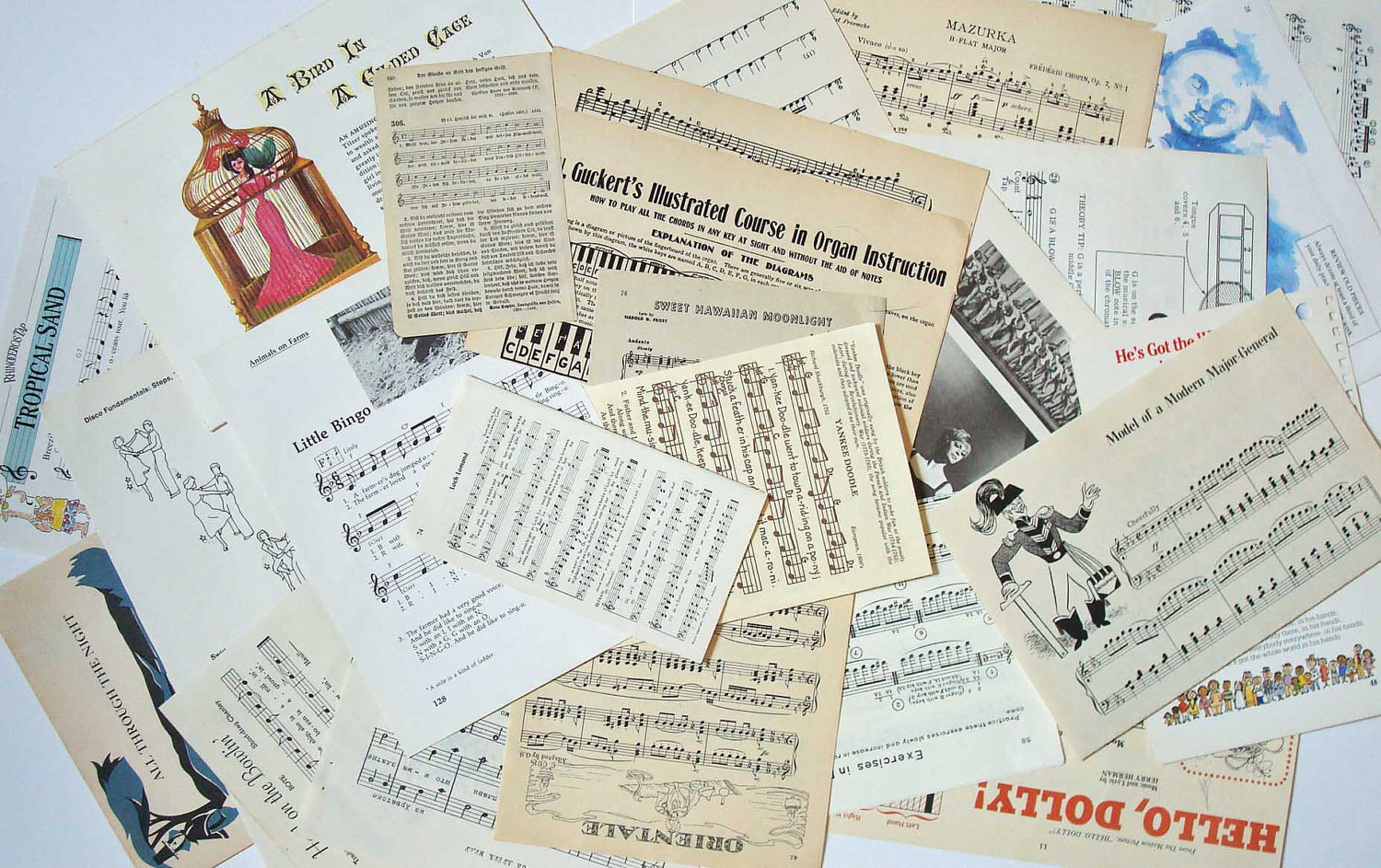 Deluxe Sheet Music Vintage Collage Assortment - Etsy