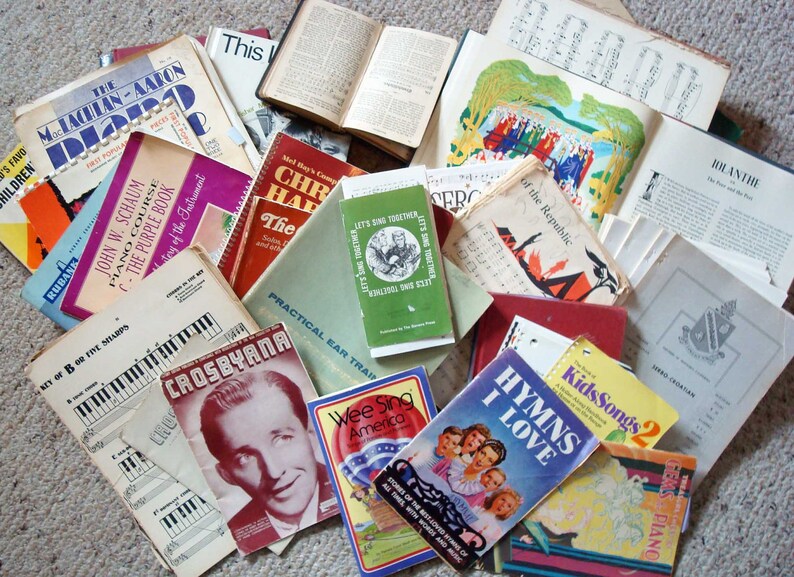 Deluxe Sheet Music Vintage Collage Assortment - Etsy