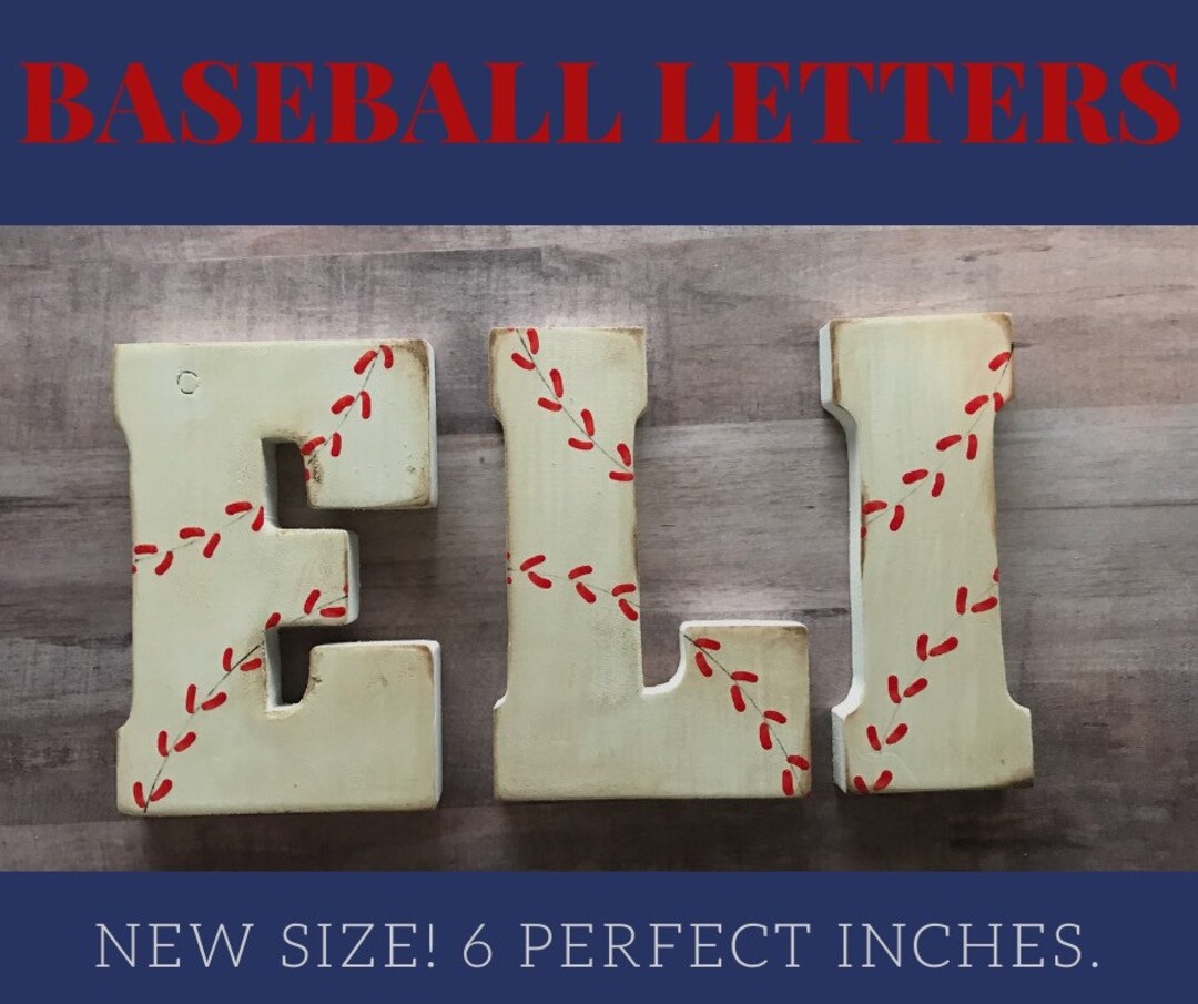 Vintage Baseball Name, Baseball Letters, Personalized Baseball Name ...