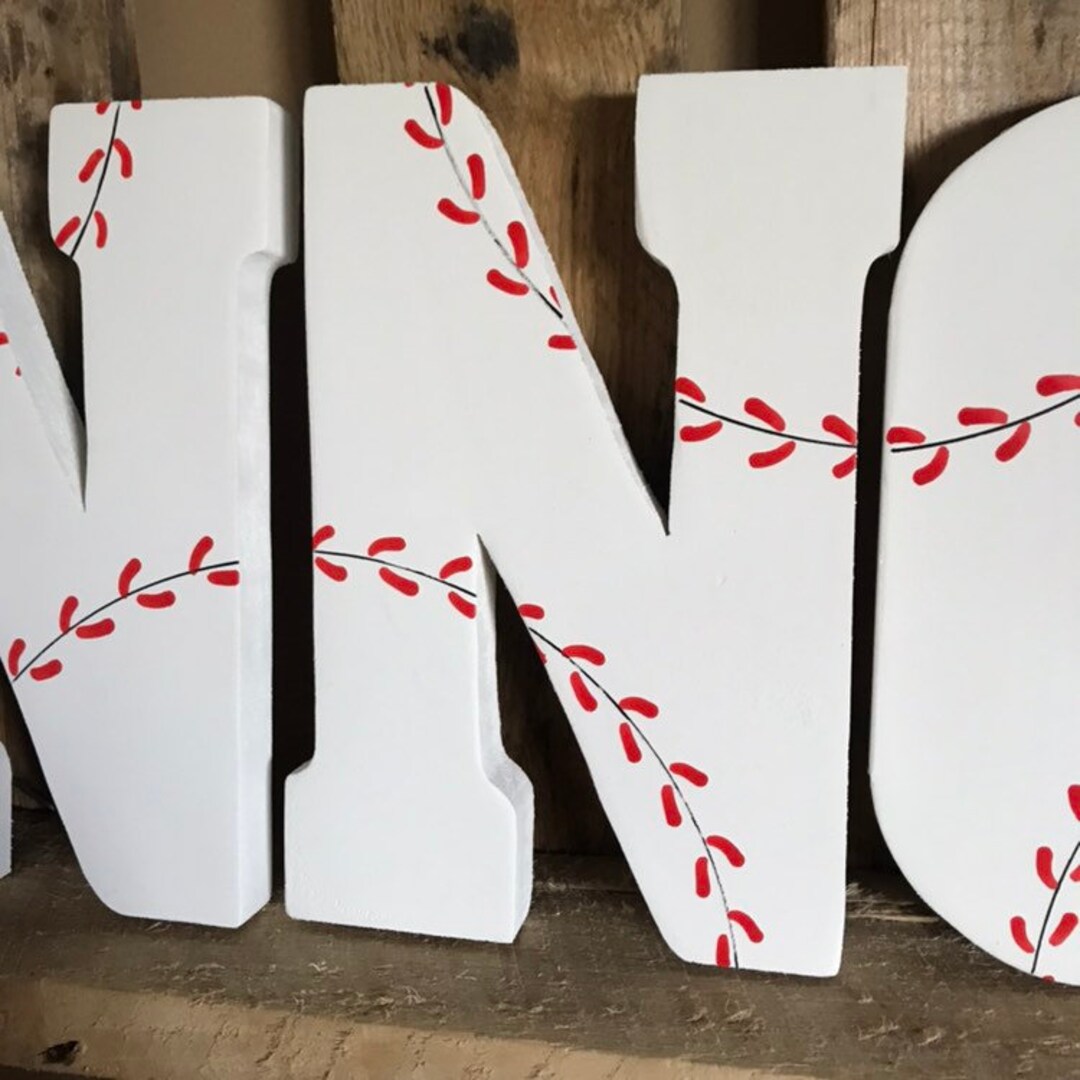 Baseball Name, Baseball Letters, Personalized Baseball Name, Baseball ...