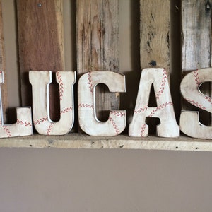 Vintage Baseball Name, Baseball Letters, Personalized Baseball Name ...
