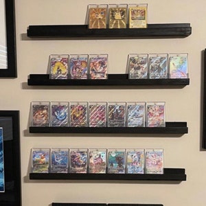 24" Card Display Shelves, Football Cards, Baseball Cards, Basketball ...