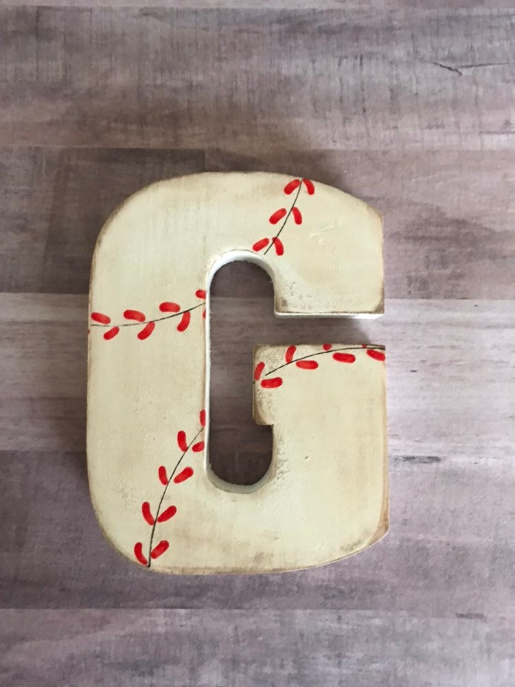 Vintage Baseball Name Baseball Letters Personalized Baseball | Etsy