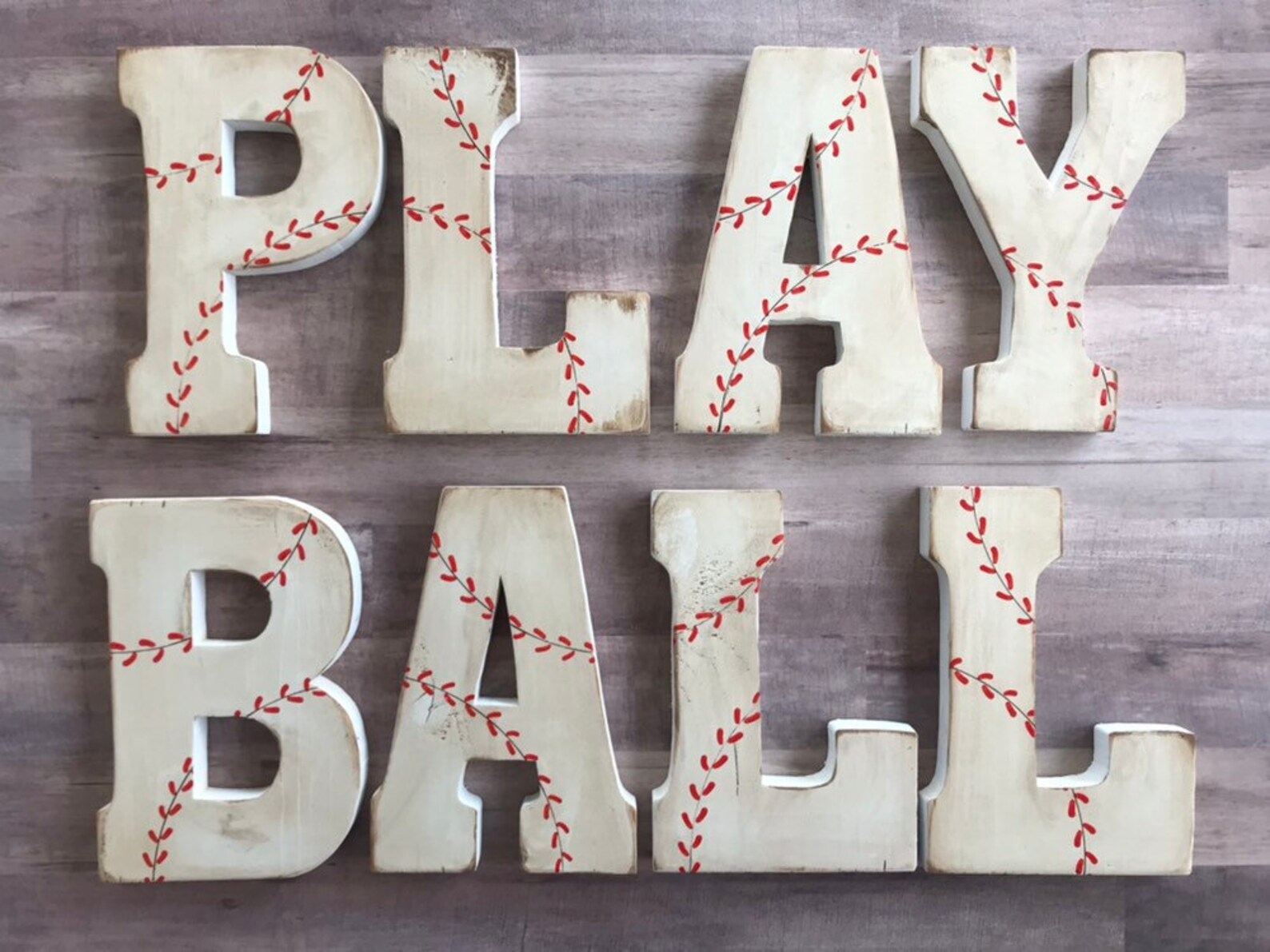Vintage Baseball Name Baseball Letters Personalized Baseball | Etsy