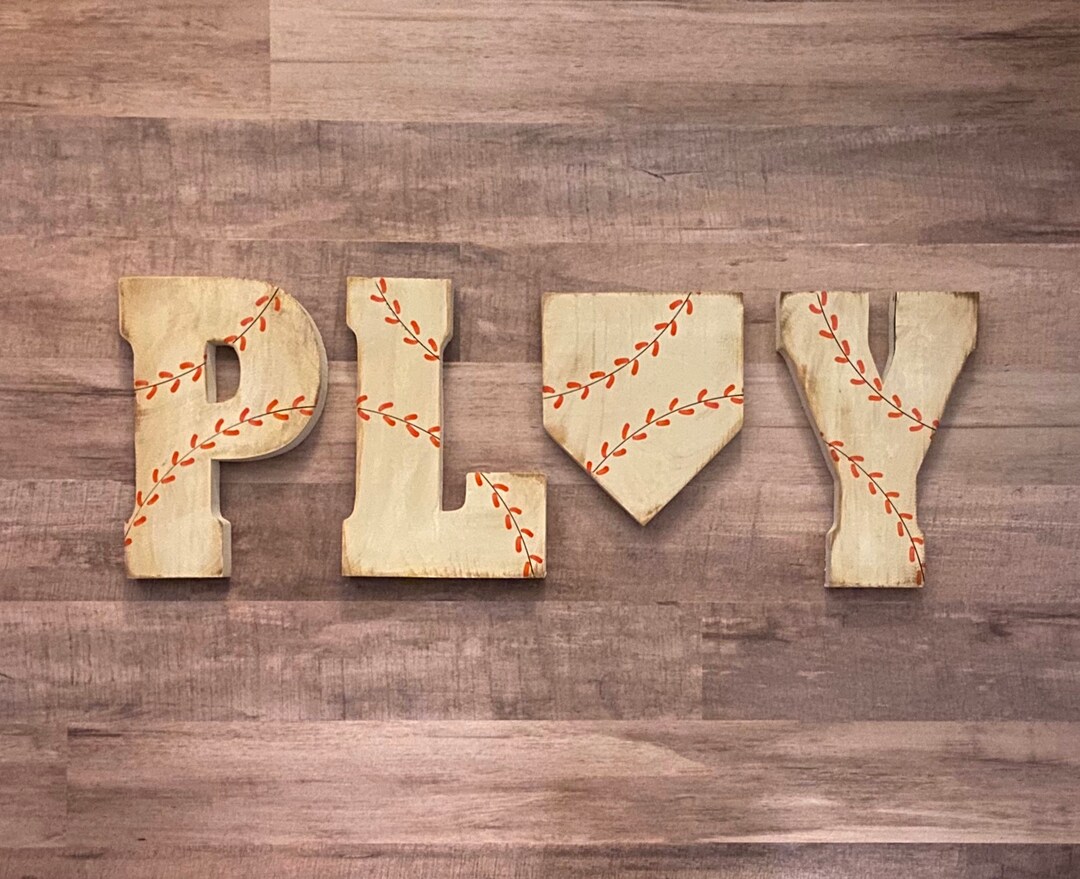 Vintage Baseball Name, Baseball Letters, Personalized Baseball Name ...