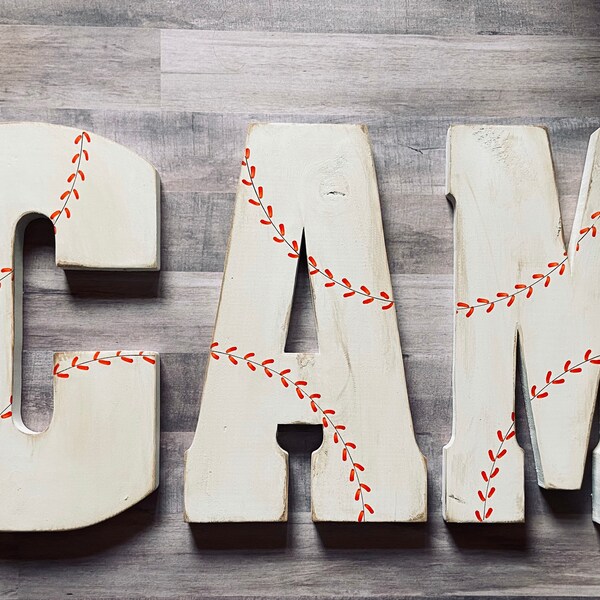 Baseball Letters - Etsy