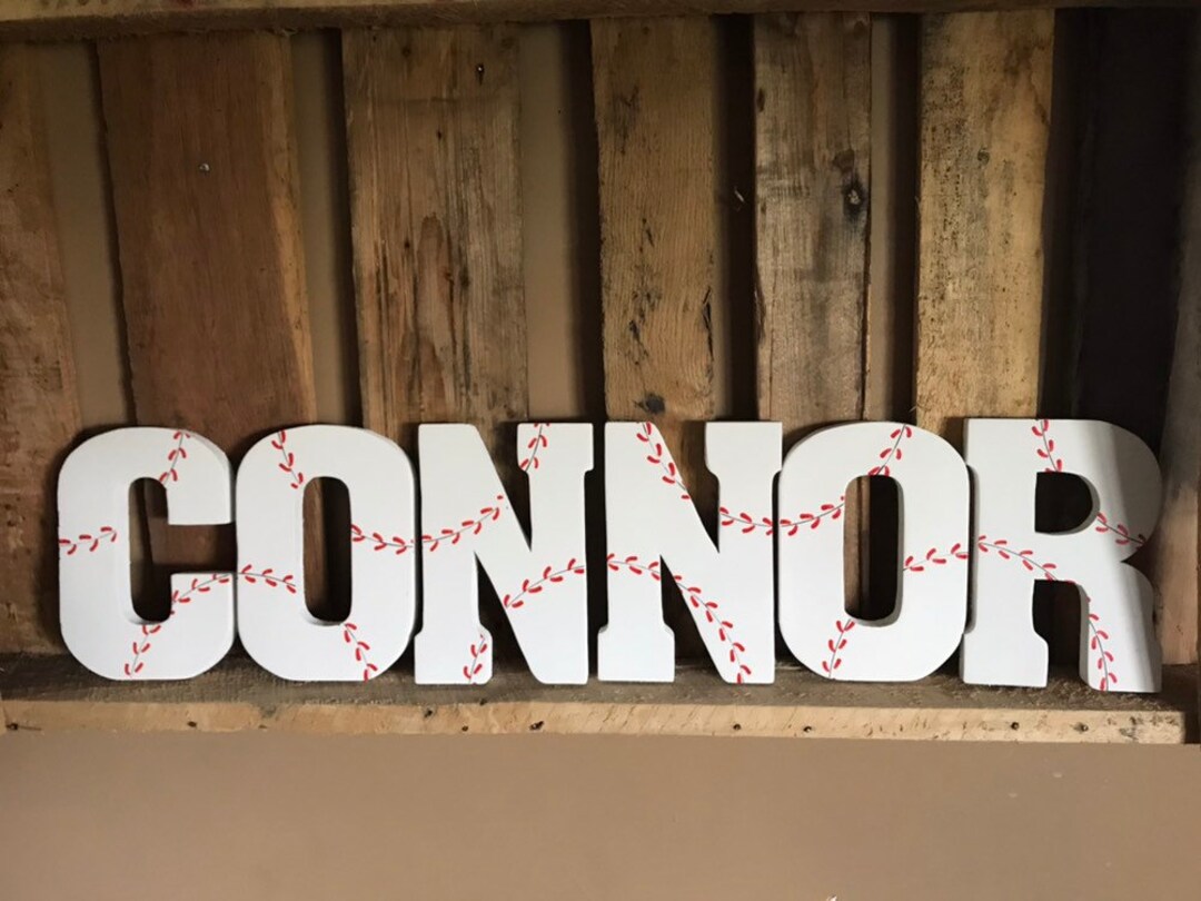 Baseball Name, Baseball Letters, Personalized Baseball Name, Baseball ...