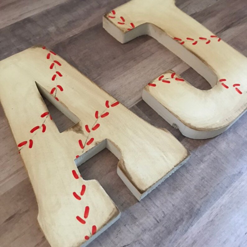 Vintage Baseball Name Baseball Letters Personalized Baseball - Etsy