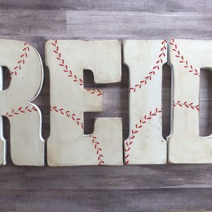 Baseball Wall Decor, Baseball Letter, Baseball Room - Etsy