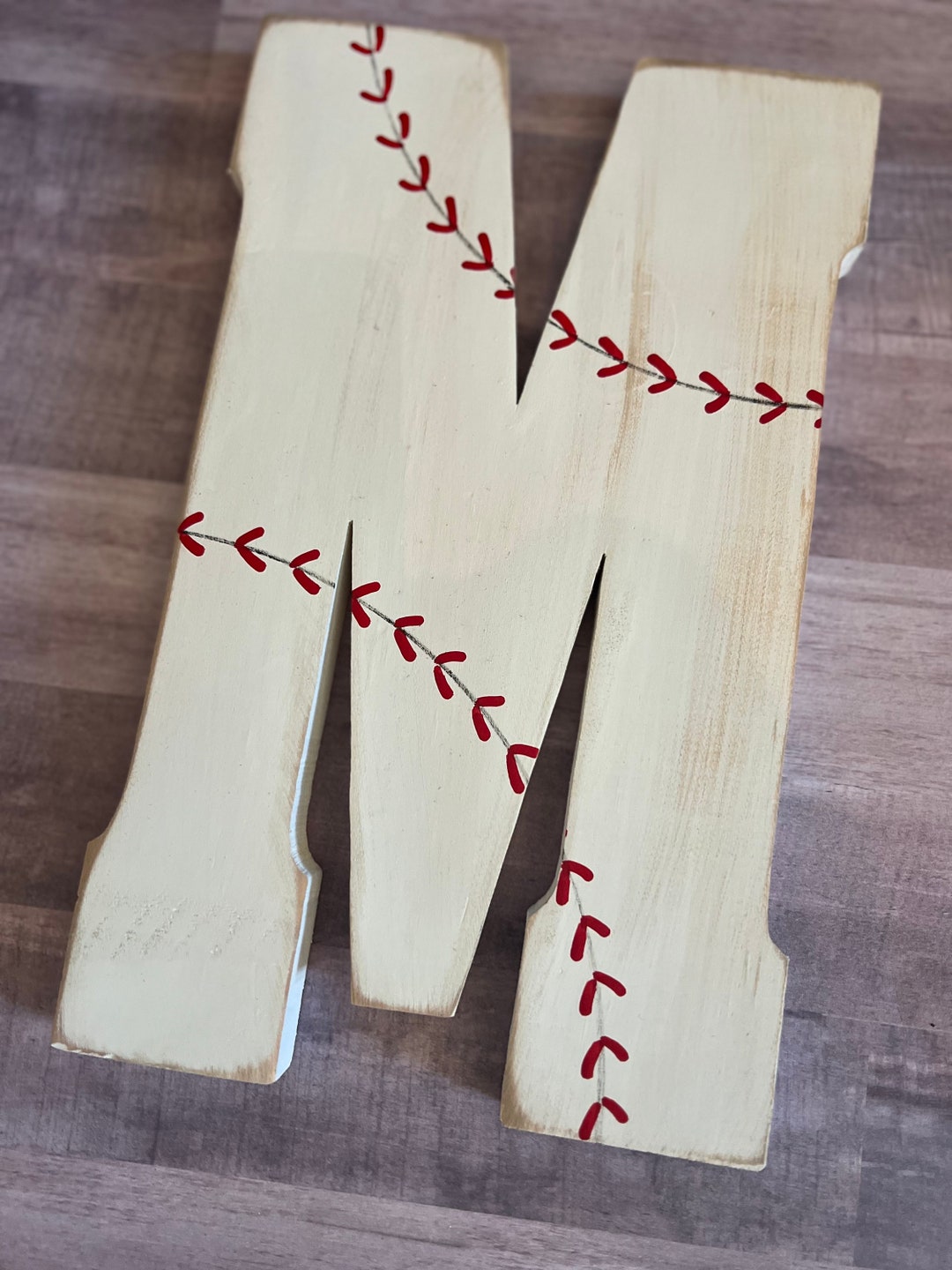 Baseball Letter, Vintage Baseball Letter, Dirty Baseball Letter - Etsy