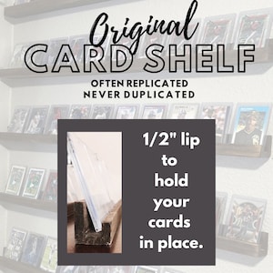 18" Card Display Shelves, Football Cards, Baseball Cards, Basketball ...