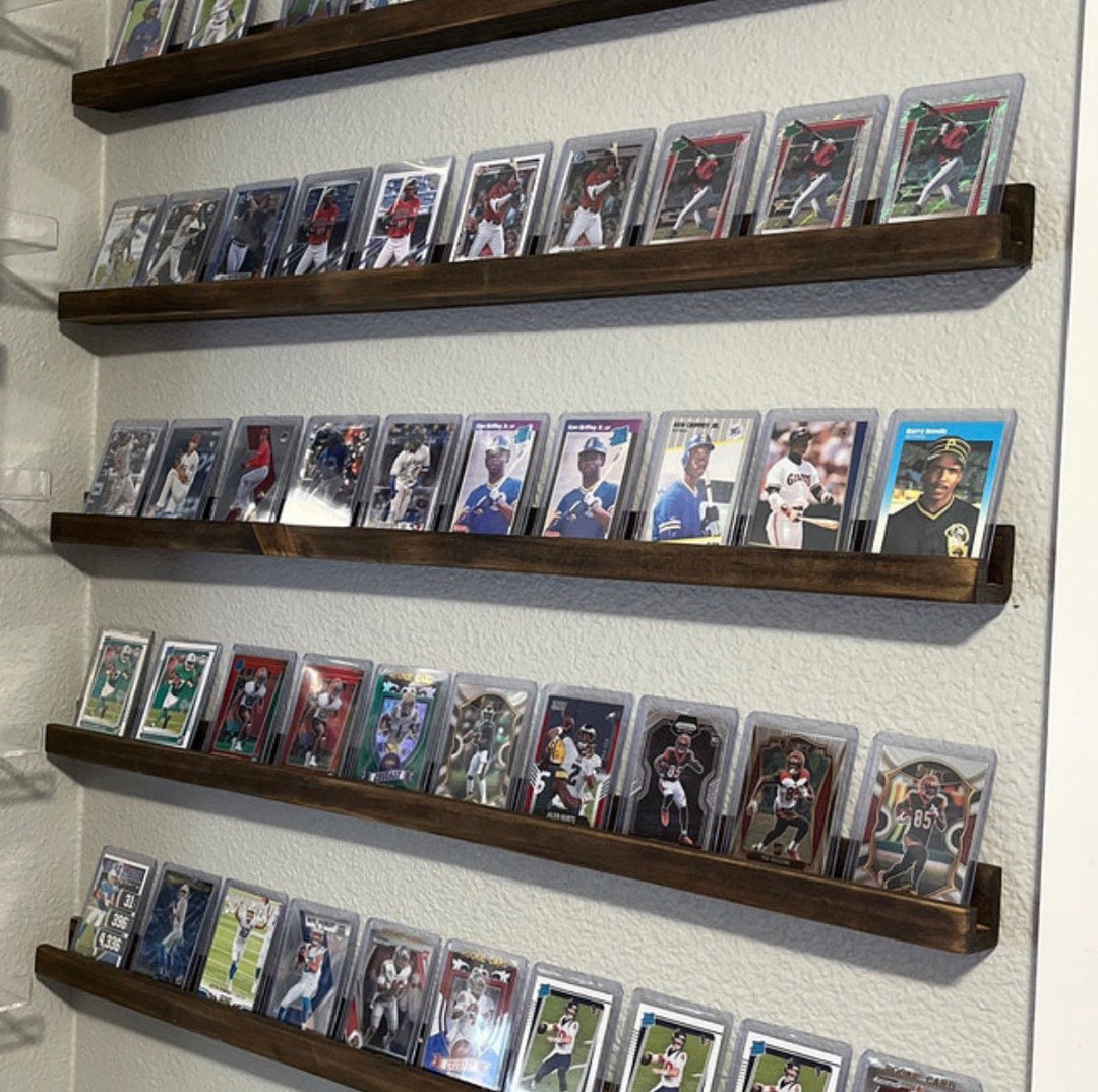 36 Card Display Shelves, Football Cards, Baseball Cards, Basketball ...